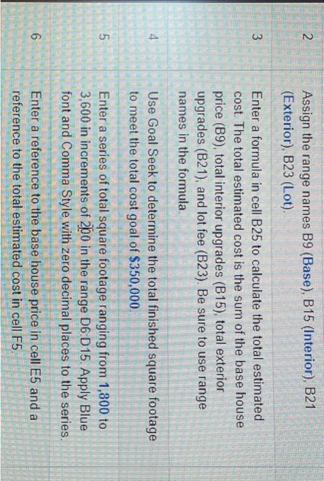 Solved Pronnsal for Draam Hnma2 Assign the range names B9 | Chegg.com