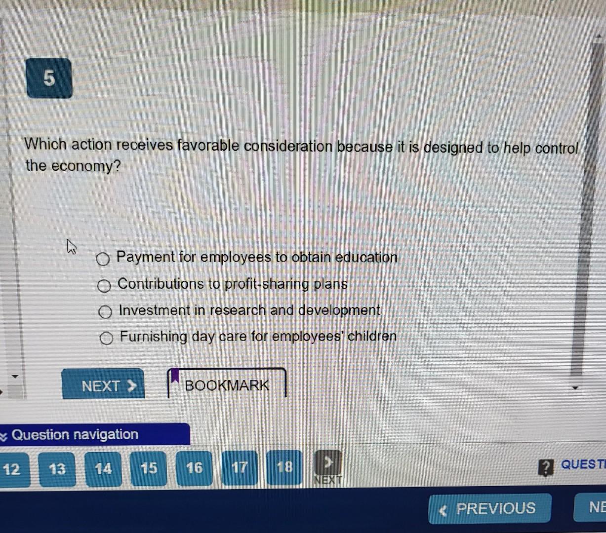 Solved 5 Which action receives favorable consideration | Chegg.com