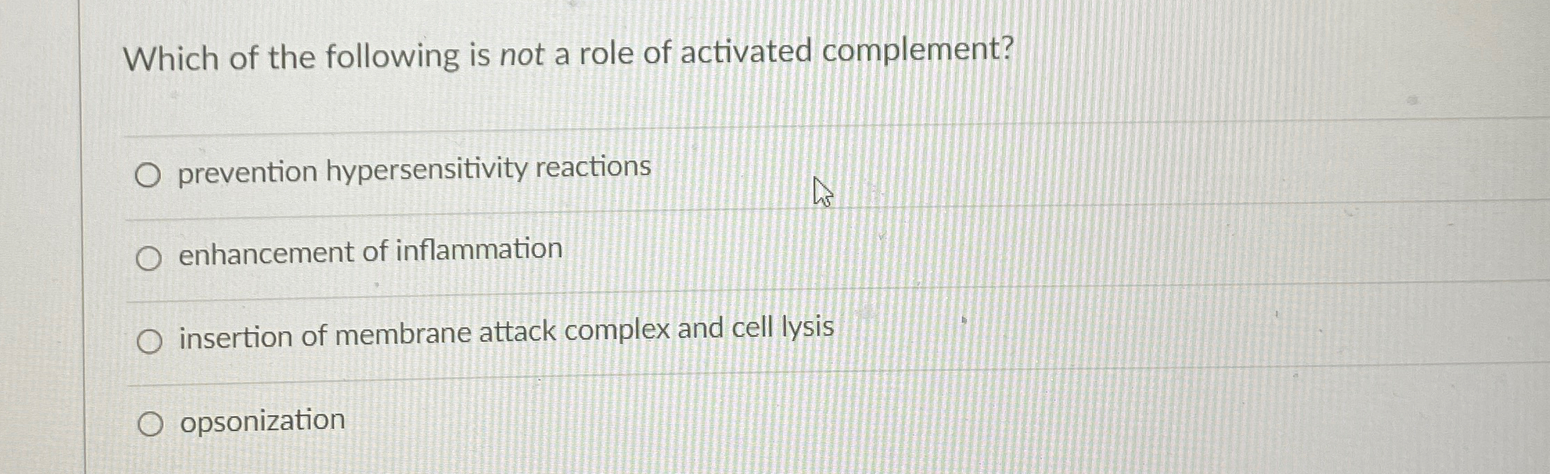 Solved Which of the following is not a role of activated | Chegg.com