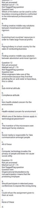 Solved Nest yet snsaked Marked out of 1.73 Nst flaggadibg | Chegg.com