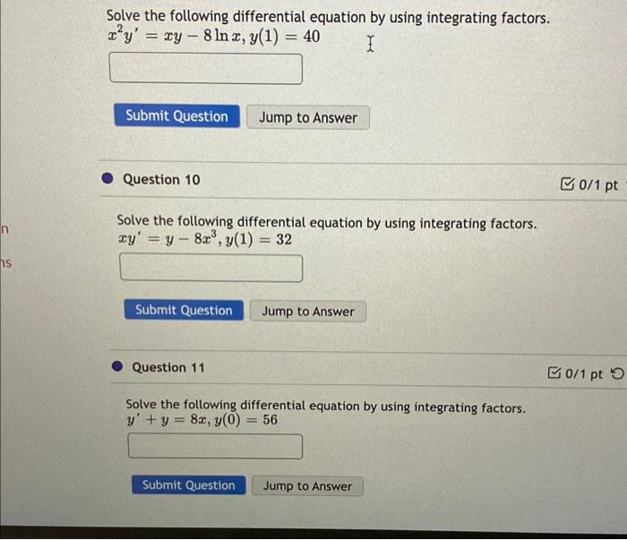Solved Solve the following differential equation by using | Chegg.com