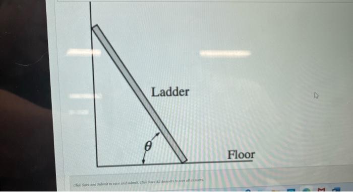 A uniform ladder of weight W leans without slipping | Chegg.com