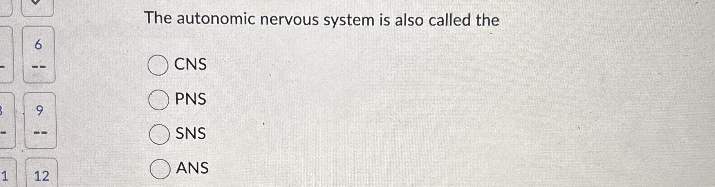 Solved The autonomic nervous system is also called | Chegg.com