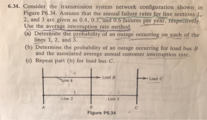 6.34. Consider the transmission system network | Chegg.com