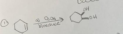 Solved a) O3 He2S(1)(2) a) MEPBA b) H3O+a) Cl2/H2O b) Base | Chegg.com