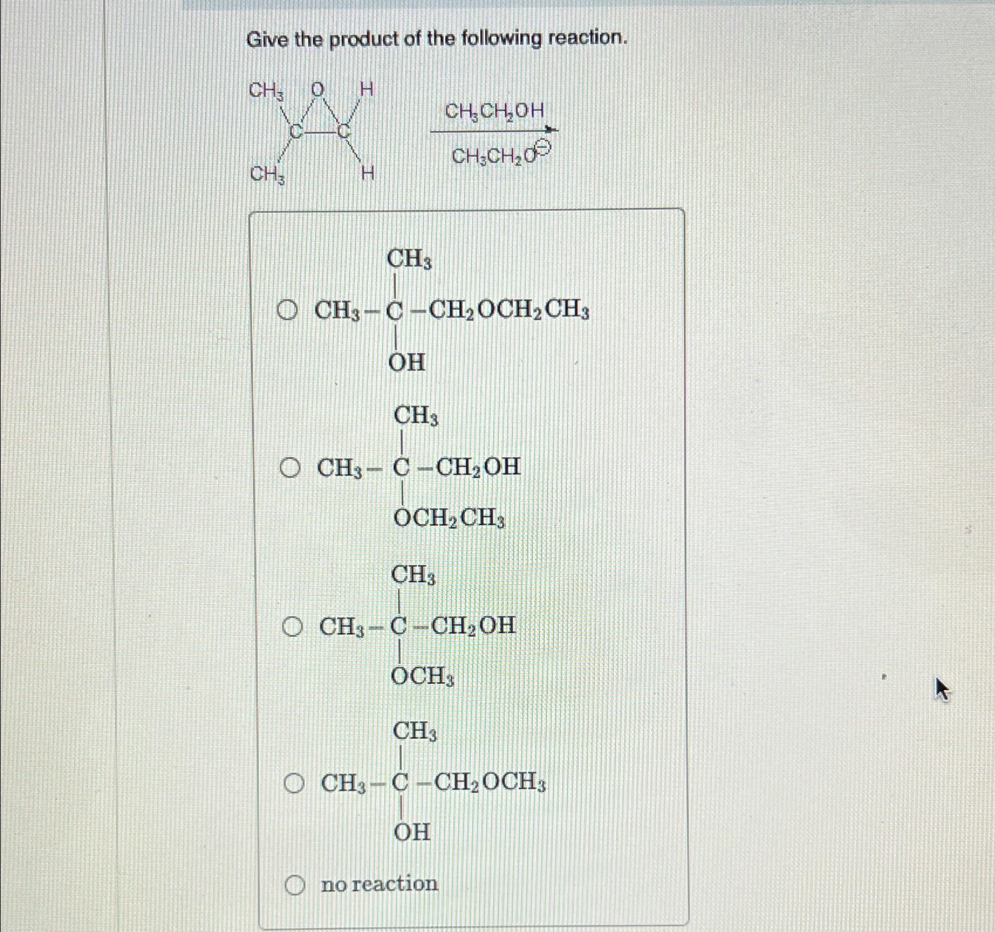 Solved Give the product of the following | Chegg.com