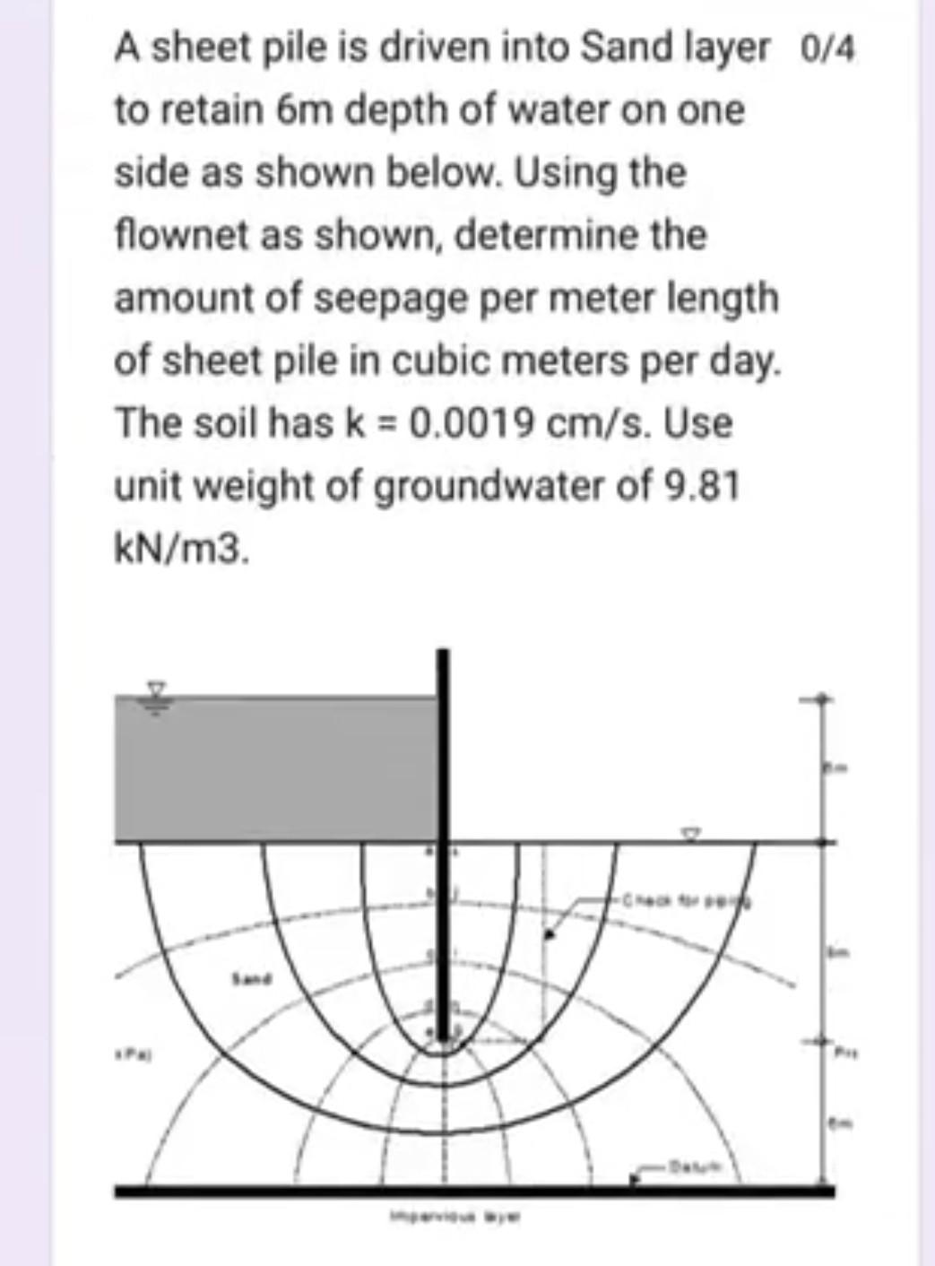 Solved Geotechnical Engineering 1 Sorry the original picture | Chegg.com