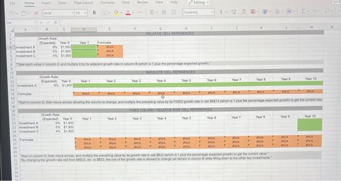 Solved Relative Cell References One of the most powerful | Chegg.com