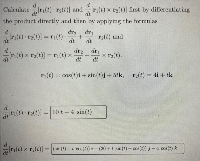 Solved Calculate a ) - rz(t) and | Chegg.com