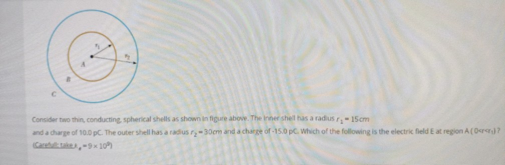 Solved C Consider two thin, conducting, spherical shells as | Chegg.com