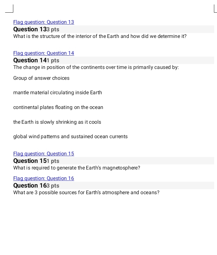 Solved Flag question: Question 13Question 133 ﻿ptsWhat is | Chegg.com
