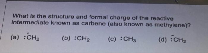 Solved What is the structure and formal charge of the | Chegg.com
