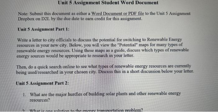Solved Note: Submit this document as either a Word Document | Chegg.com
