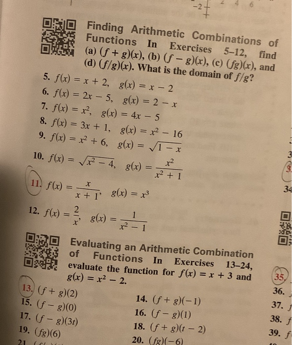 Solved D O Finding Arithmetic Combinations of Functions In | Chegg.com