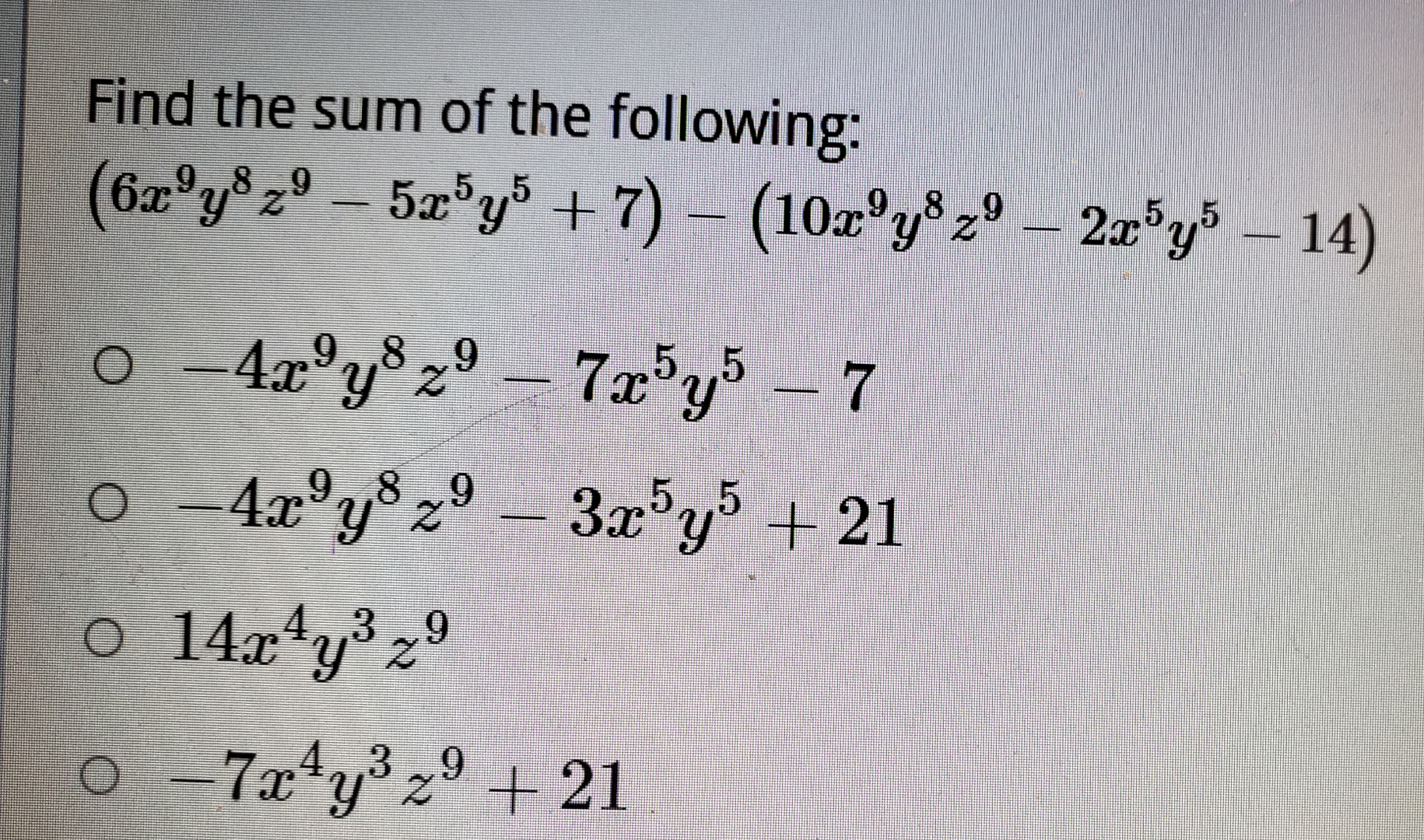 Solved Find the sum of the | Chegg.com