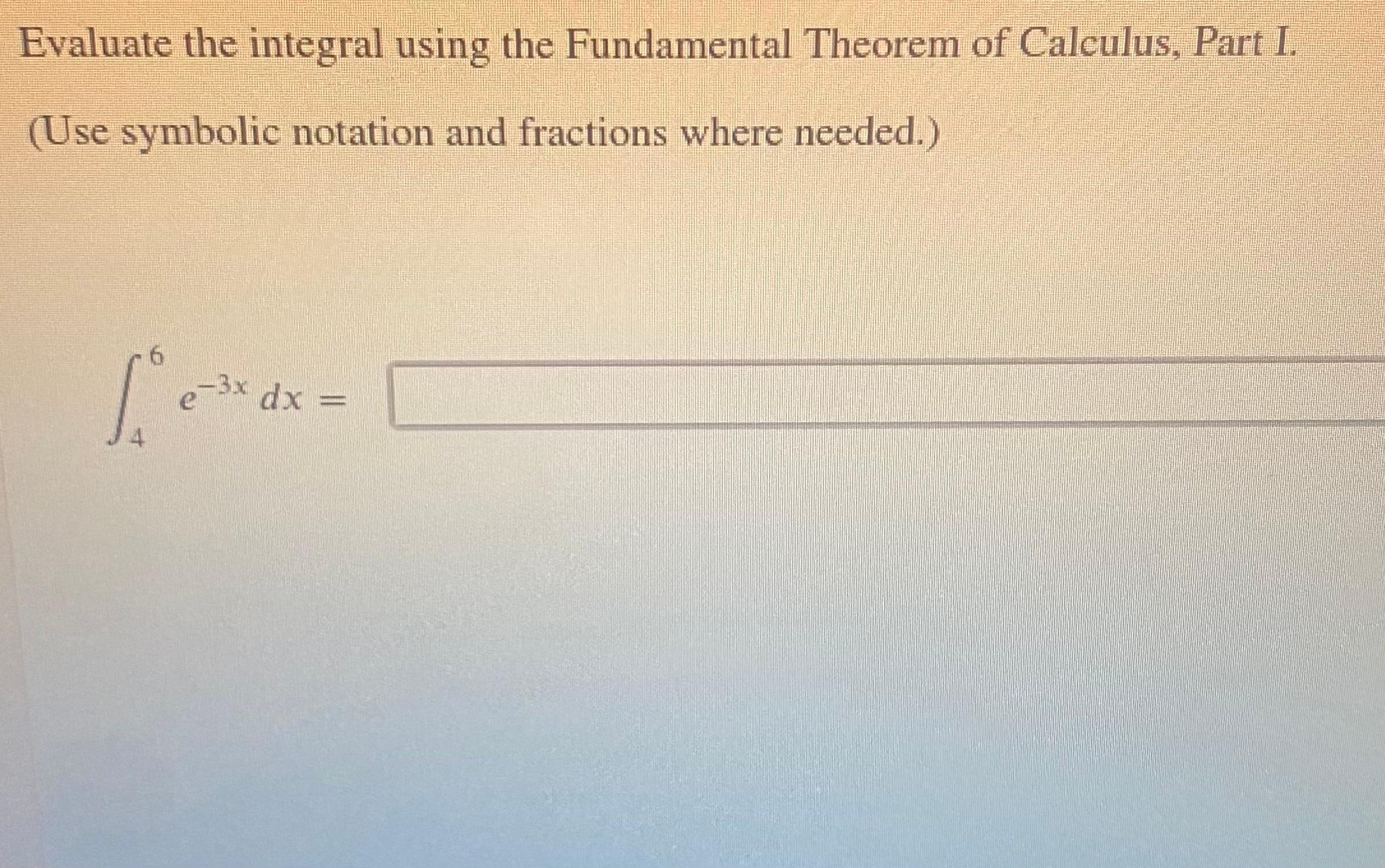 Solved Evaluate the integral using the Fundamental Theorem | Chegg.com