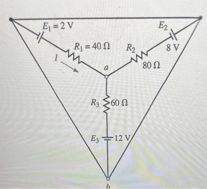 Solved find the current and voltage at node a and b? | Chegg.com