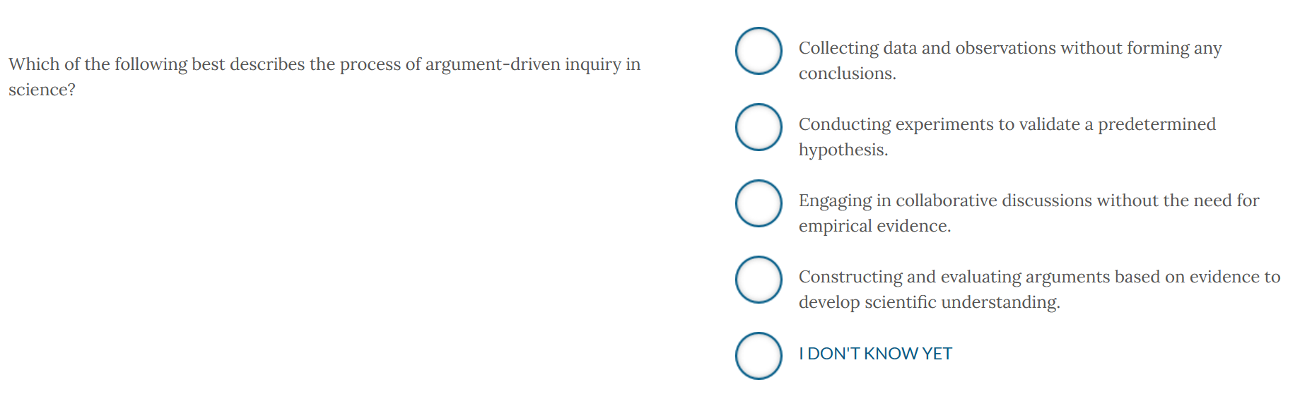 Solved Which of the following best describes the process of | Chegg.com