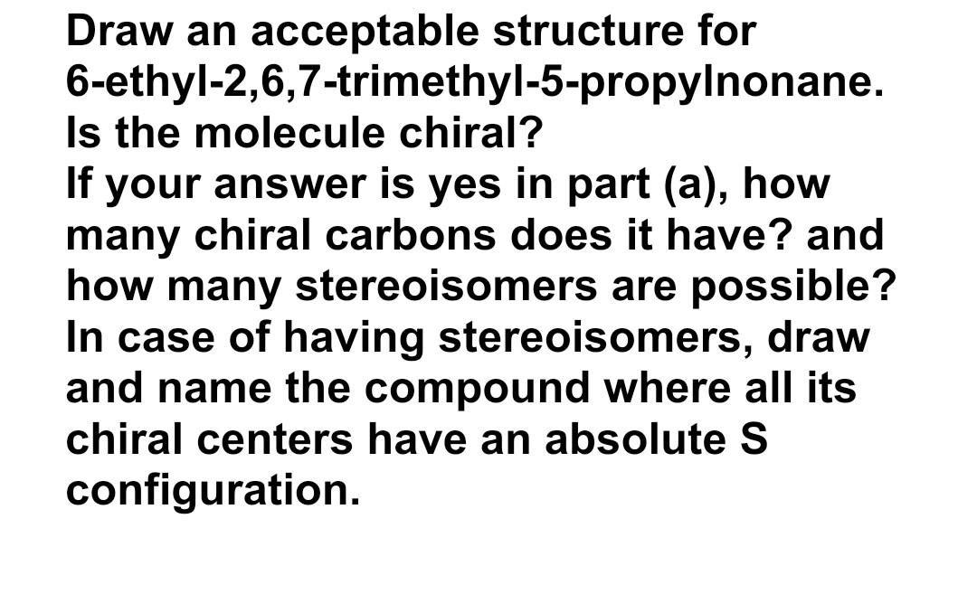 Solved Draw an acceptable structure for | Chegg.com