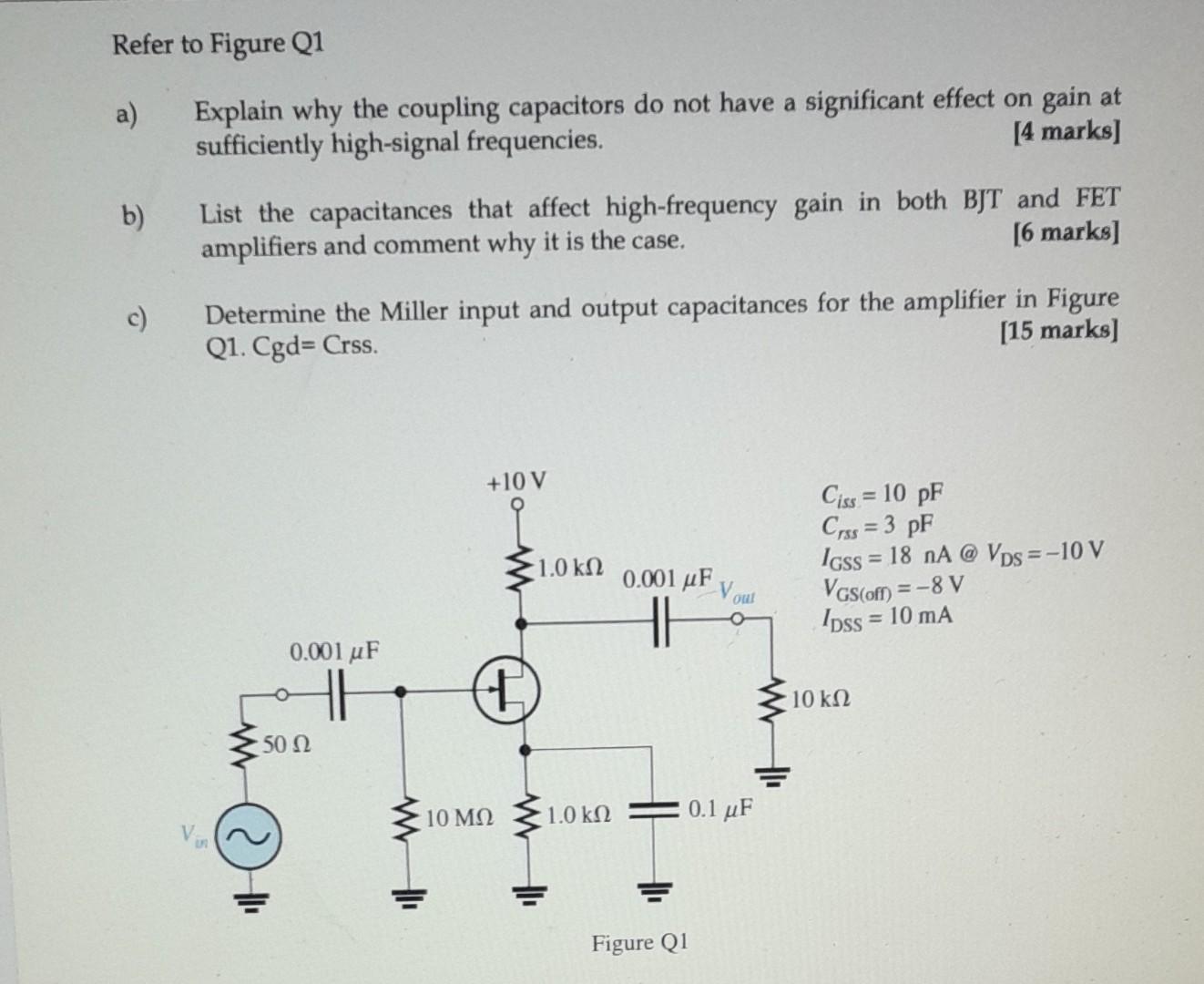 Solved Refer to Figure Q1 a) Explain why the coupling | Chegg.com