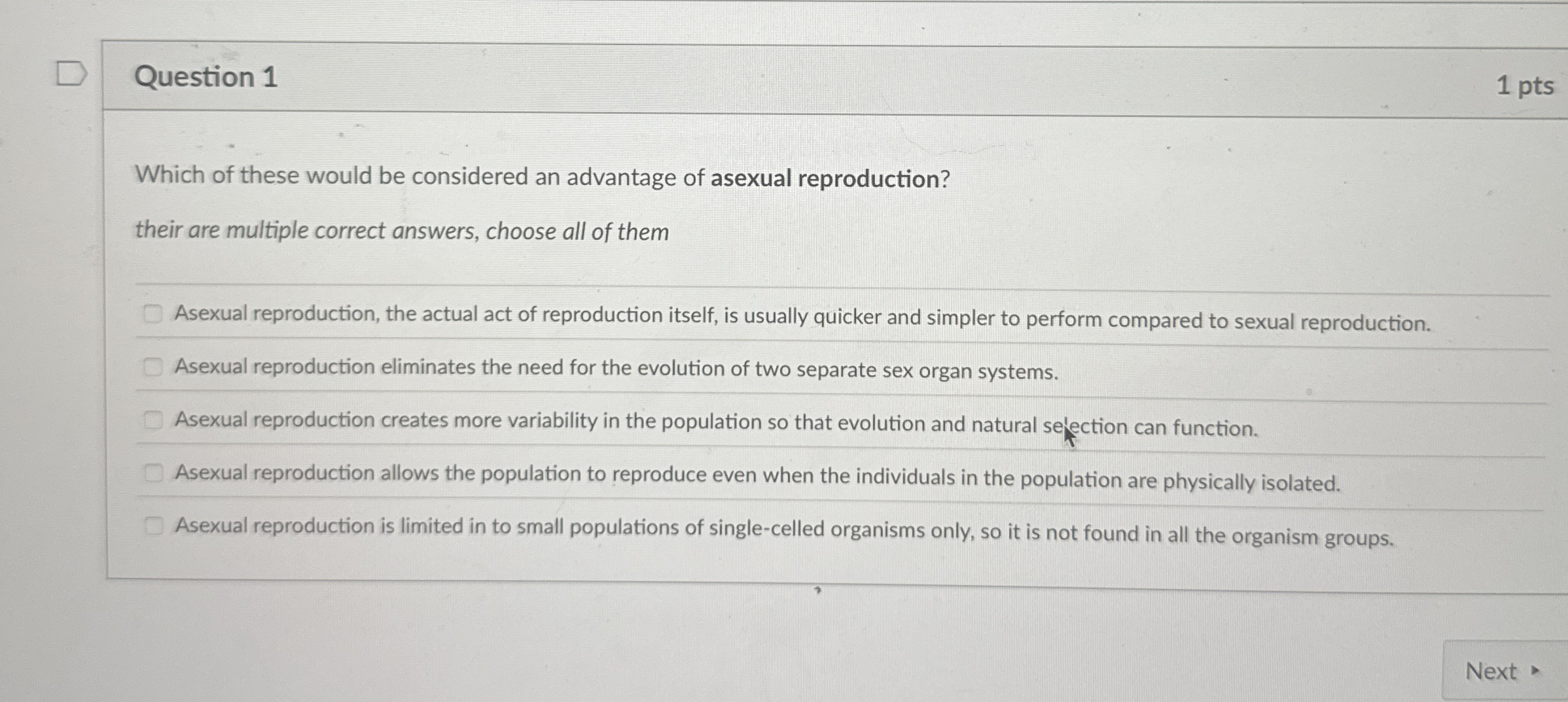 High Quality SOLUTION Question 11 ﻿ptsWhich of these would be considered an | Chegg.com