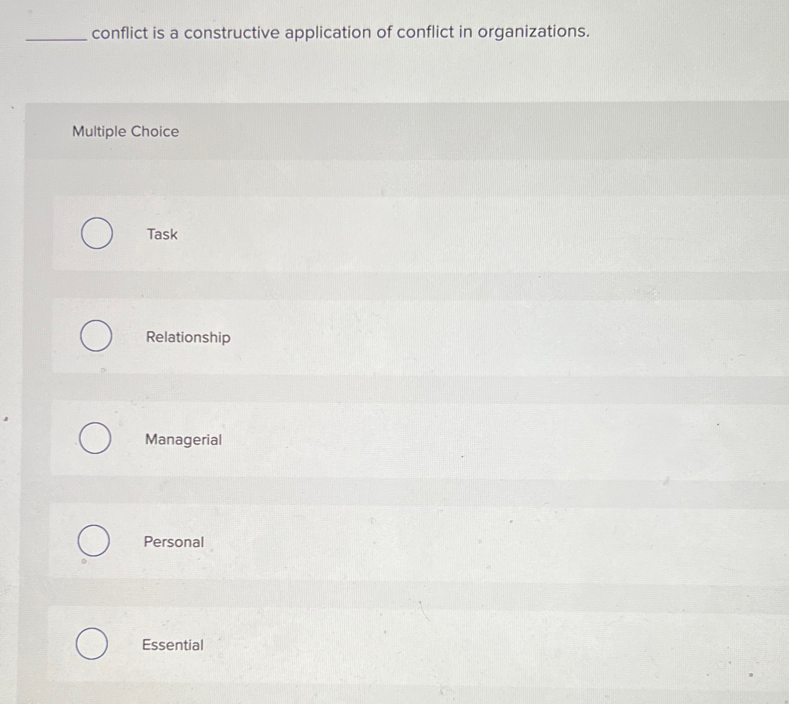 Solved conflict is a constructive application of conflict in | Chegg.com