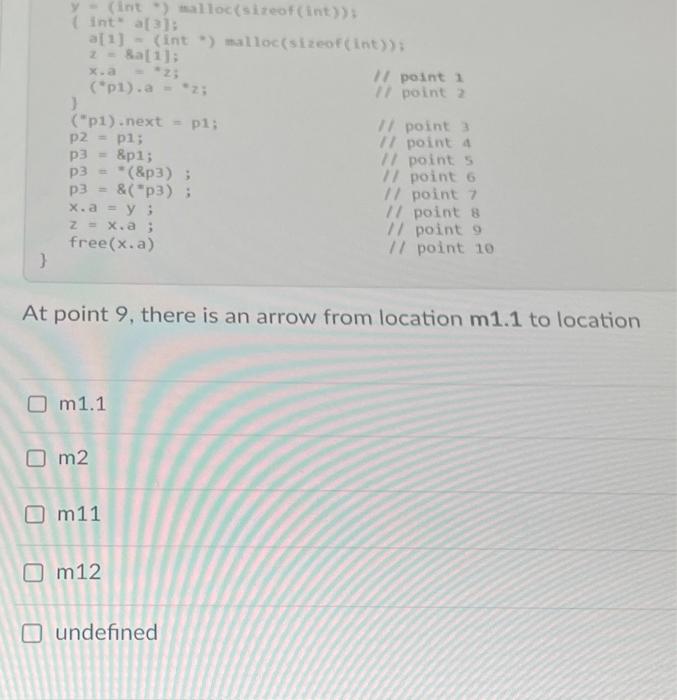 Solved Consider the C code below and the box-circle diagram | Chegg.com