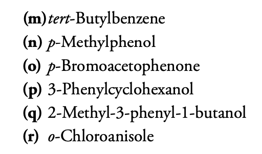 Solved Write structural formulas for each of the | Chegg.com