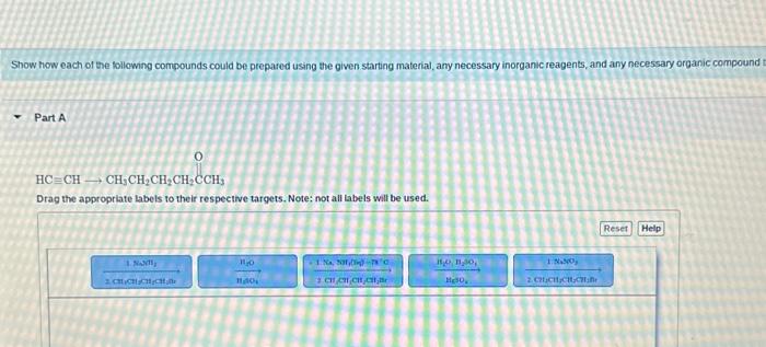 Solved Ghow how each of the following compounds could be | Chegg.com