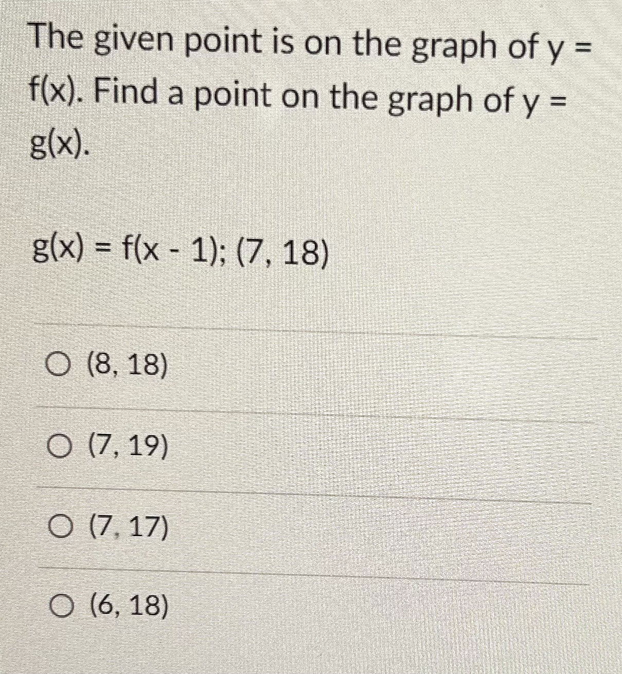Solved The given point is on the graph of y=f(x). ﻿Find a | Chegg.com