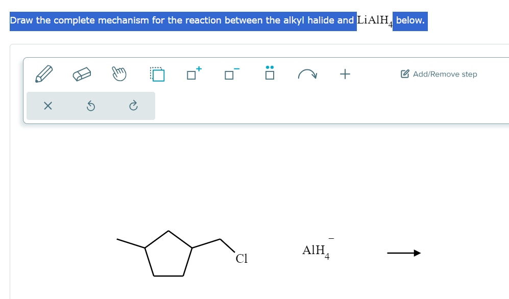 Solved Draw the complete mechanism for the reaction between | Chegg.com
