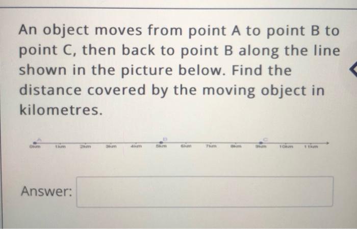 Solved An object moves from point A to point B to point C, | Chegg.com
