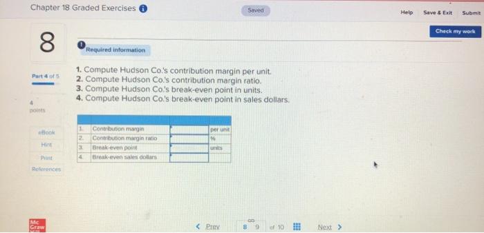 Solved Chapter 18 Graded Exercises Saved Help Save & ER | Chegg.com