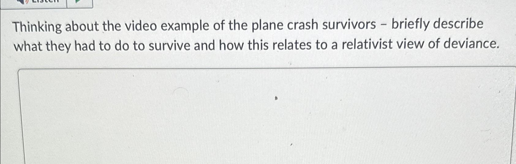 Solved Thinking about the video example of the plane crash | Chegg.com