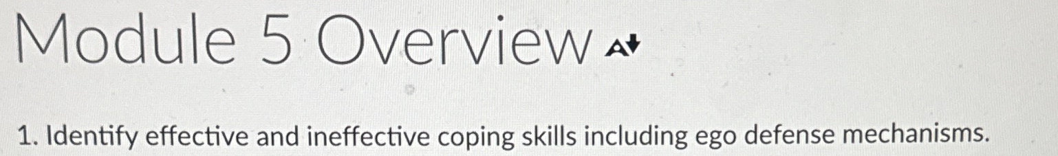 Solved Module 5 ﻿Overview atIdentify effective and | Chegg.com