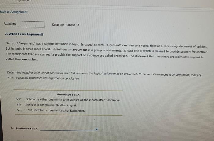Solved Back to Assignment Attempts Keep the Highest / 4 2. | Chegg.com