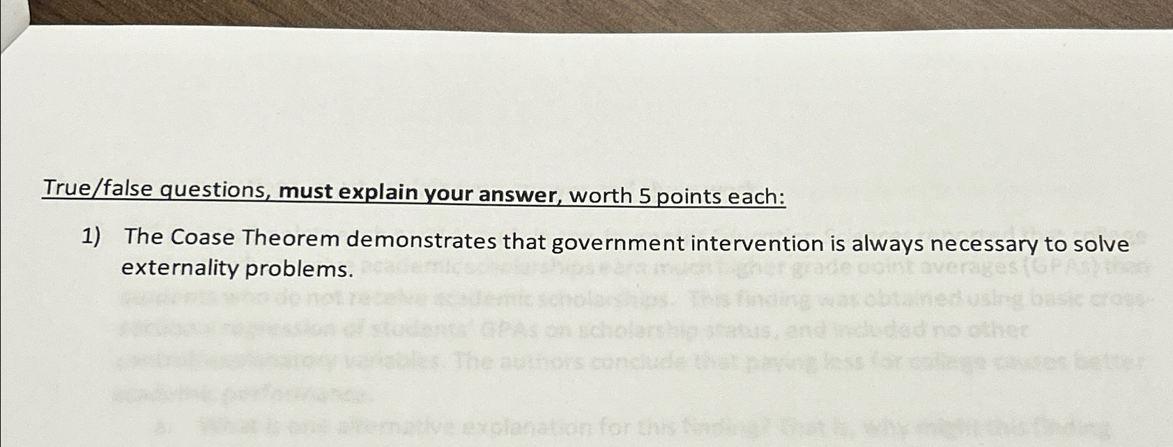 Solved True/false questions, must explain your answer, worth | Chegg.com