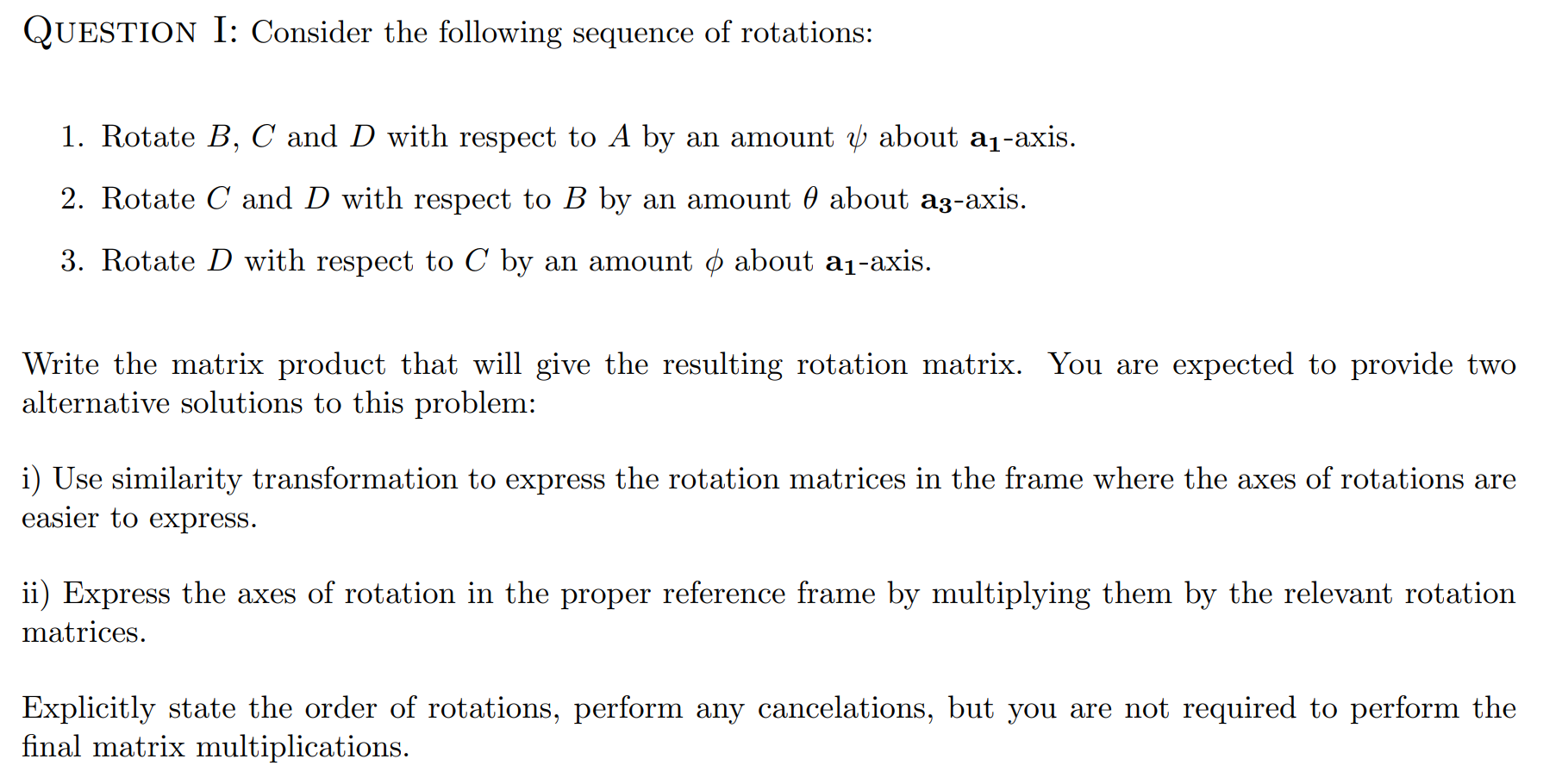 Solved QuESTION I: Consider the following sequence of | Chegg.com