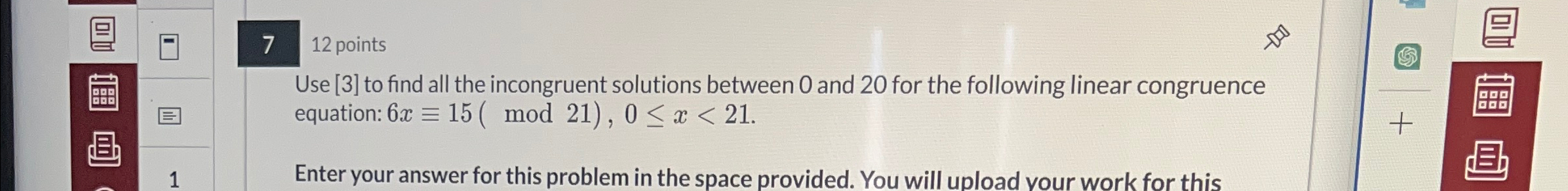 Solved 712 ﻿pointsuse 3 ﻿to Find All The Incongruent 