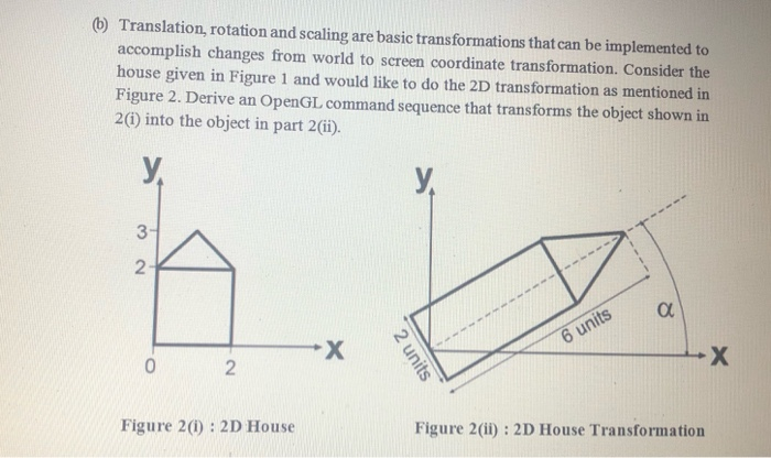 6) Translation, rotation and scaling are basic | Chegg.com