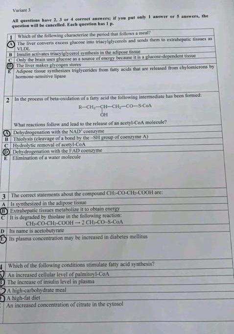 Solved BIOCHEMISTRY QUESTIONS PLEASE SOLVE ALLAll questions | Chegg.com