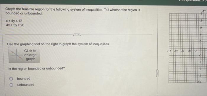 Solved Graph the feasible region for the following system of | Chegg.com