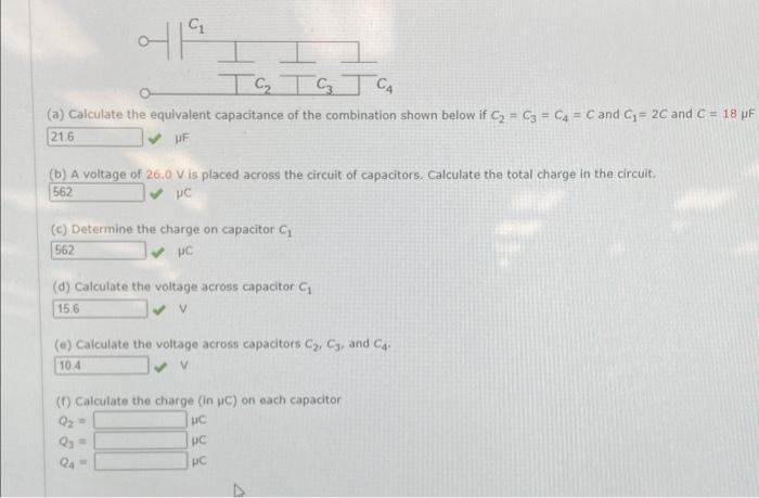 Solved (a) Calculate the equivalent capacitance of the | Chegg.com