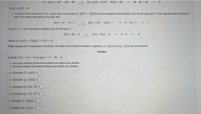 Solved Introduction to Combining Function we say define the | Chegg.com