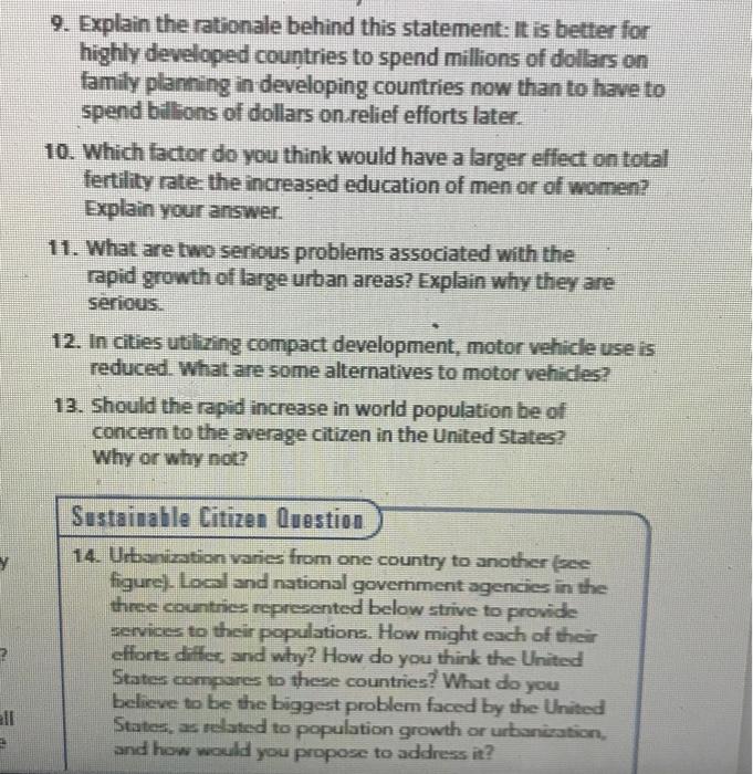 Solved 9. Explain the rationale behind this statement: It is | Chegg.com