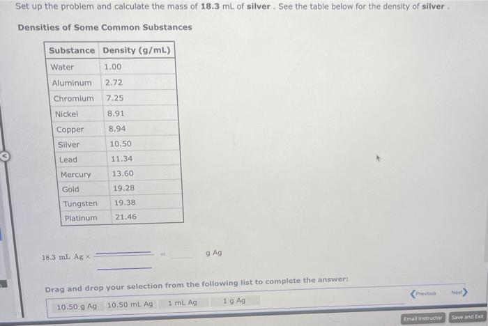 Solved A general chemistry student found a chunk of metal in | Chegg.com