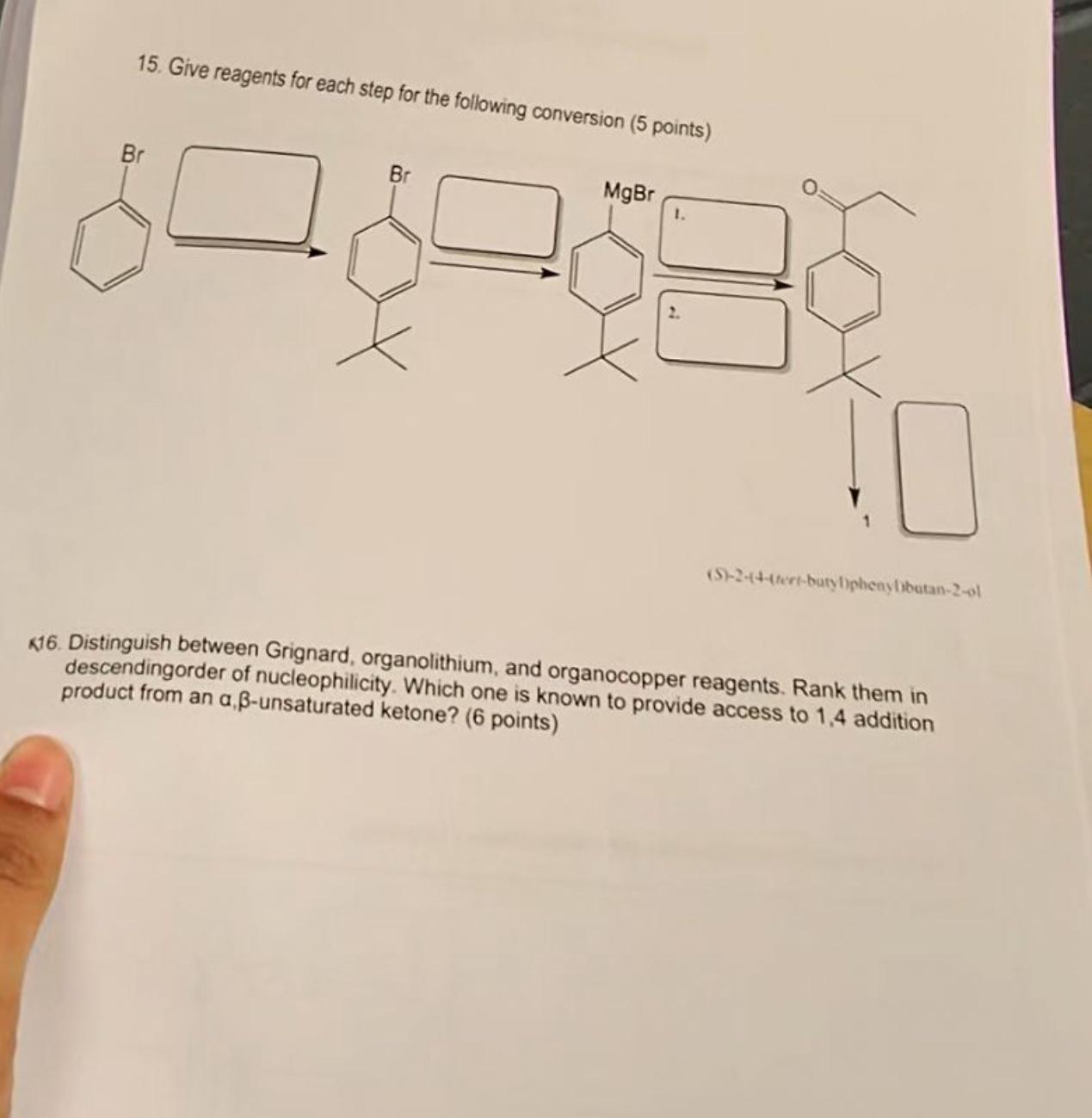 Solved Give reagents for each step for the followDistinguish | Chegg.com