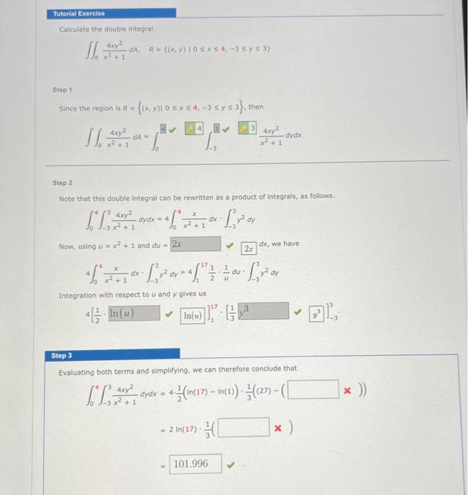Solved Calculate the double integral. | Chegg.com
