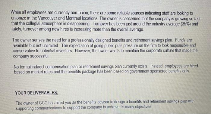 Provide your recommended benefit plan design; this | Chegg.com