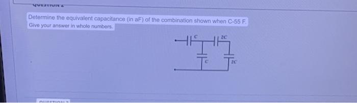Solved Determine the equivalent capacitance (in aF) of the | Chegg.com
